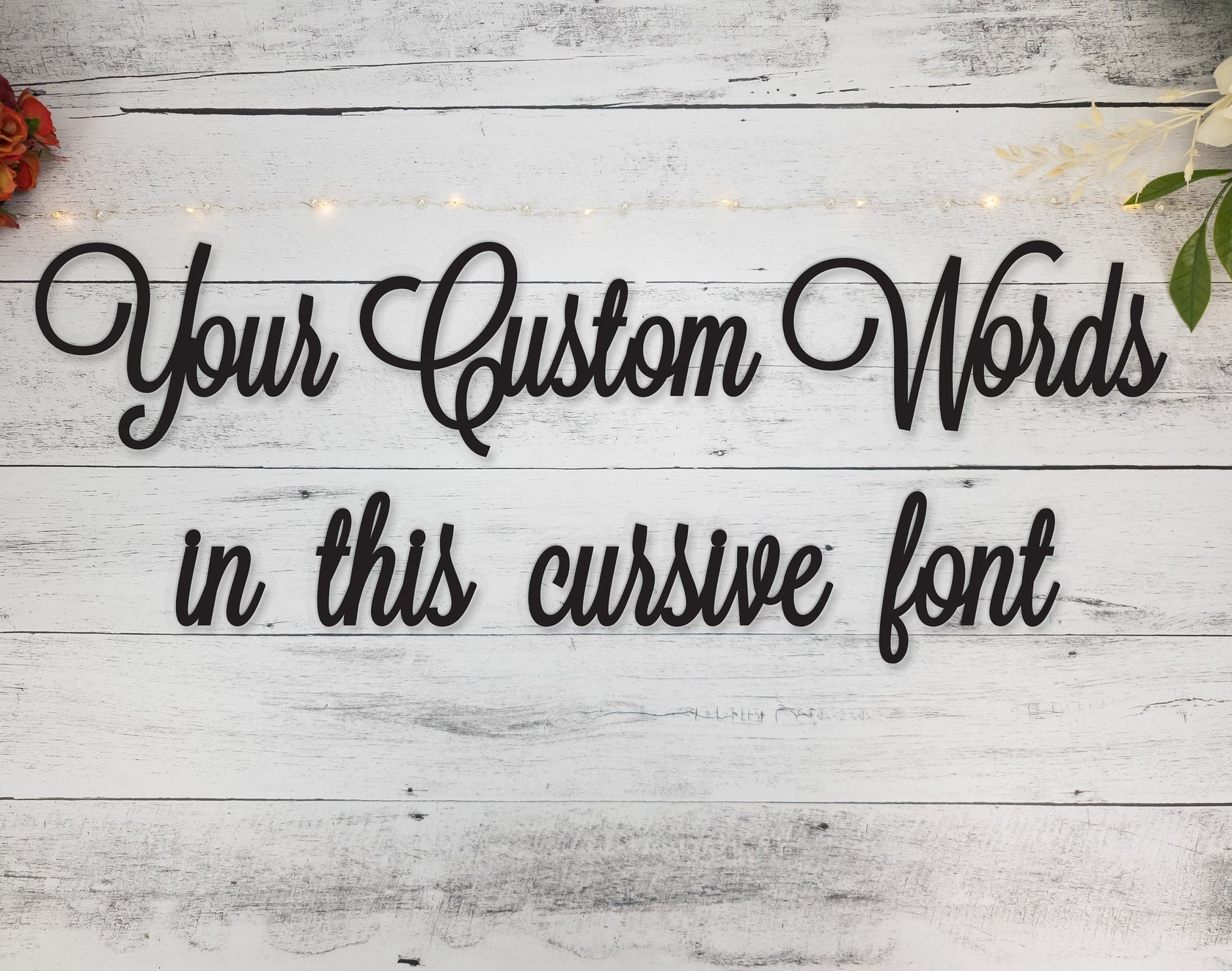 Custom wood words, Custom word sign, Wooden Word Cutout Phrases, Wall ...