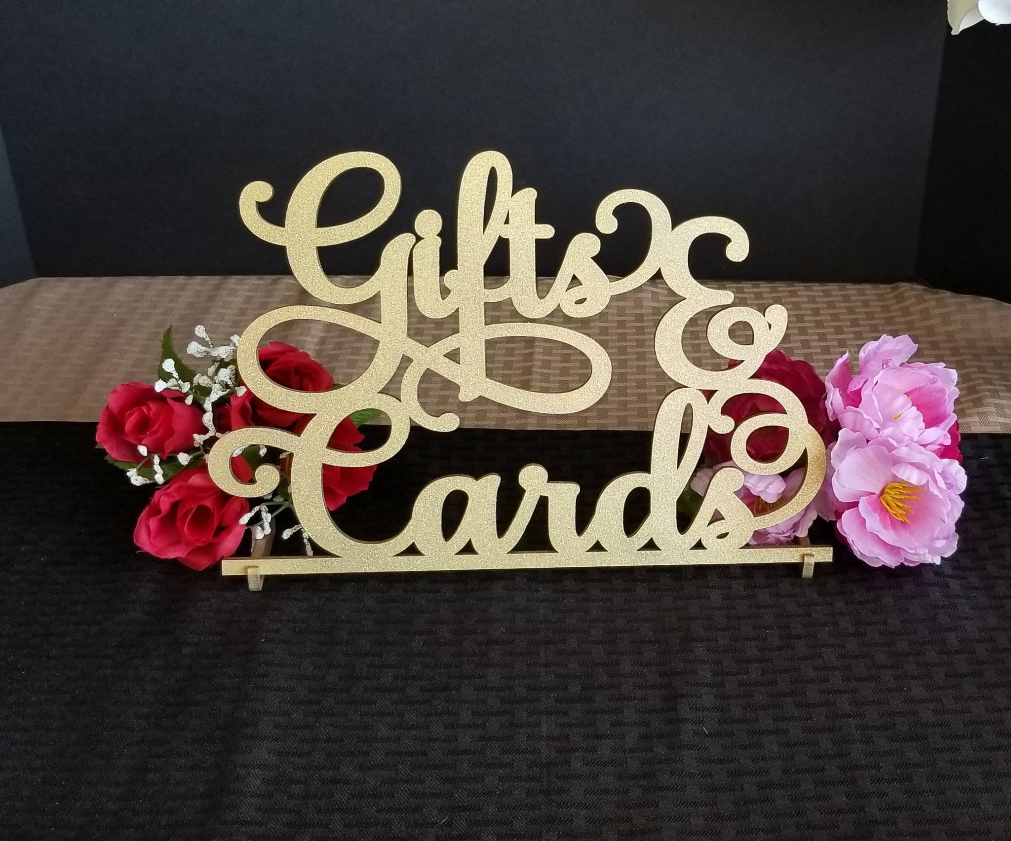 Gifts & cards sign. Script Gifts and cards sign. Gift Sign. Card Sign ...